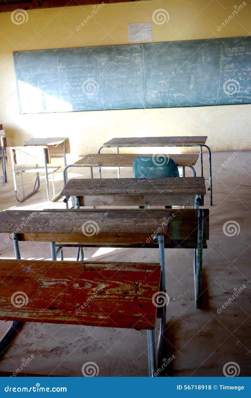 African Classroom In Poor Conditions With Slave Trade Lesson Explained ...