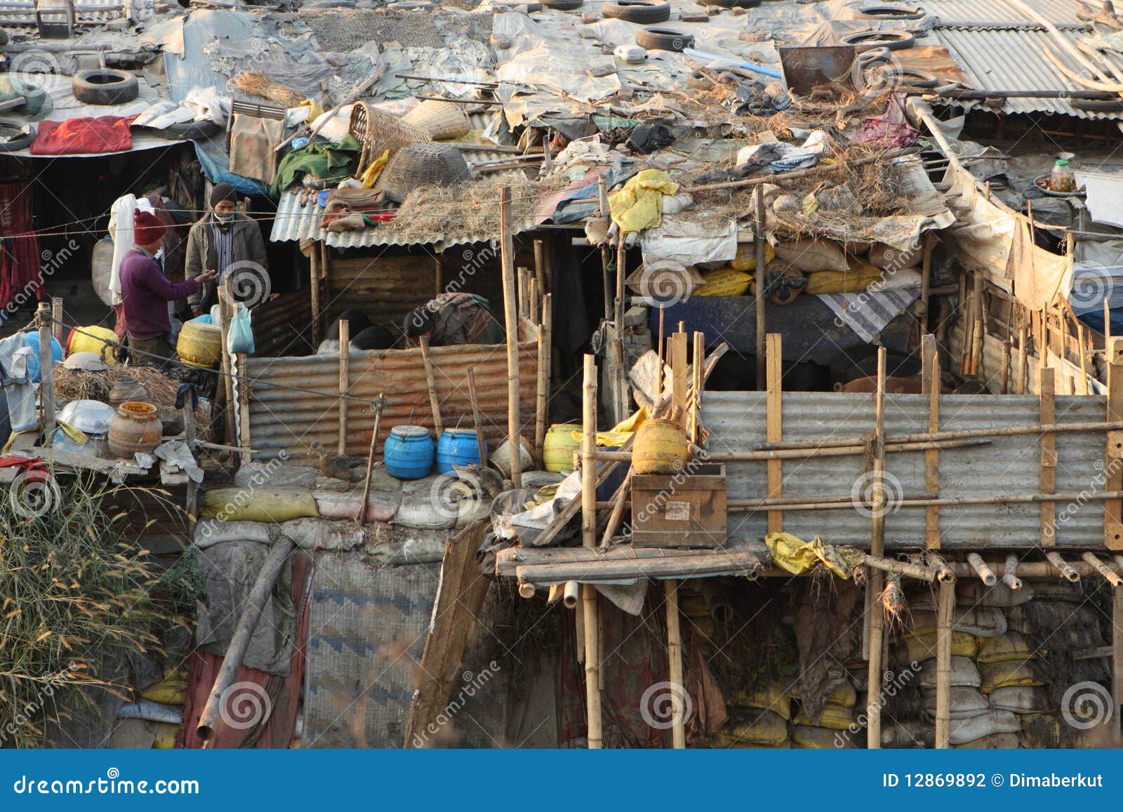 Poor area of Kathmandu editorial photography. Image of filthy - 12869892