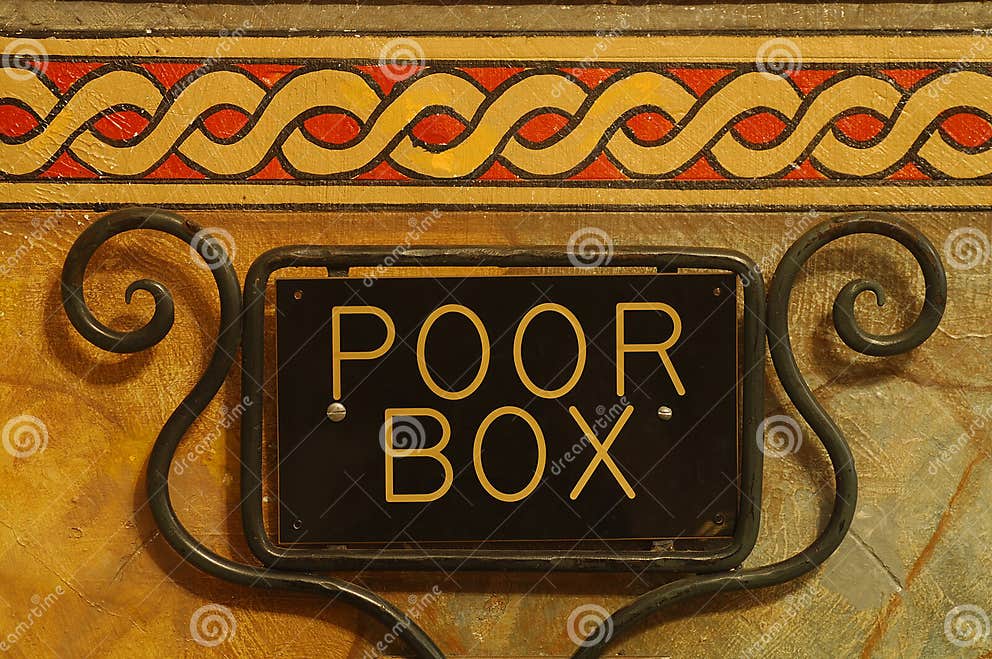 Poor Box stock image. Image of shrine, mission, sign, donation - 1467371