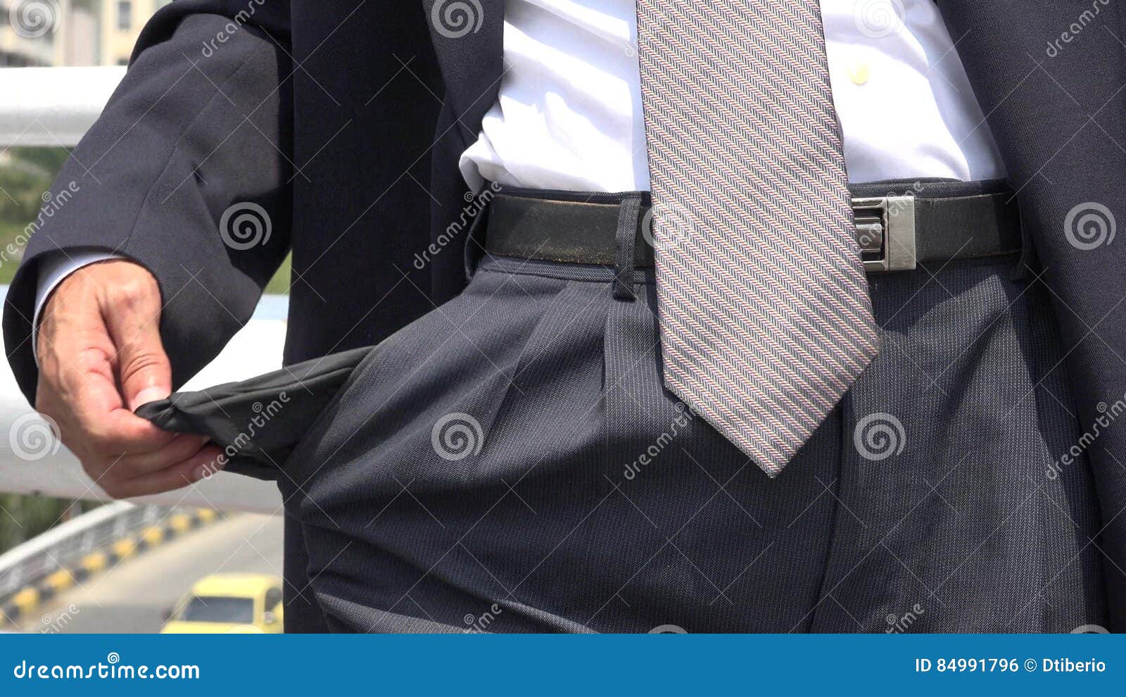 Poor Business Man with Empty Pockets Stock Photo - Image of employment ...