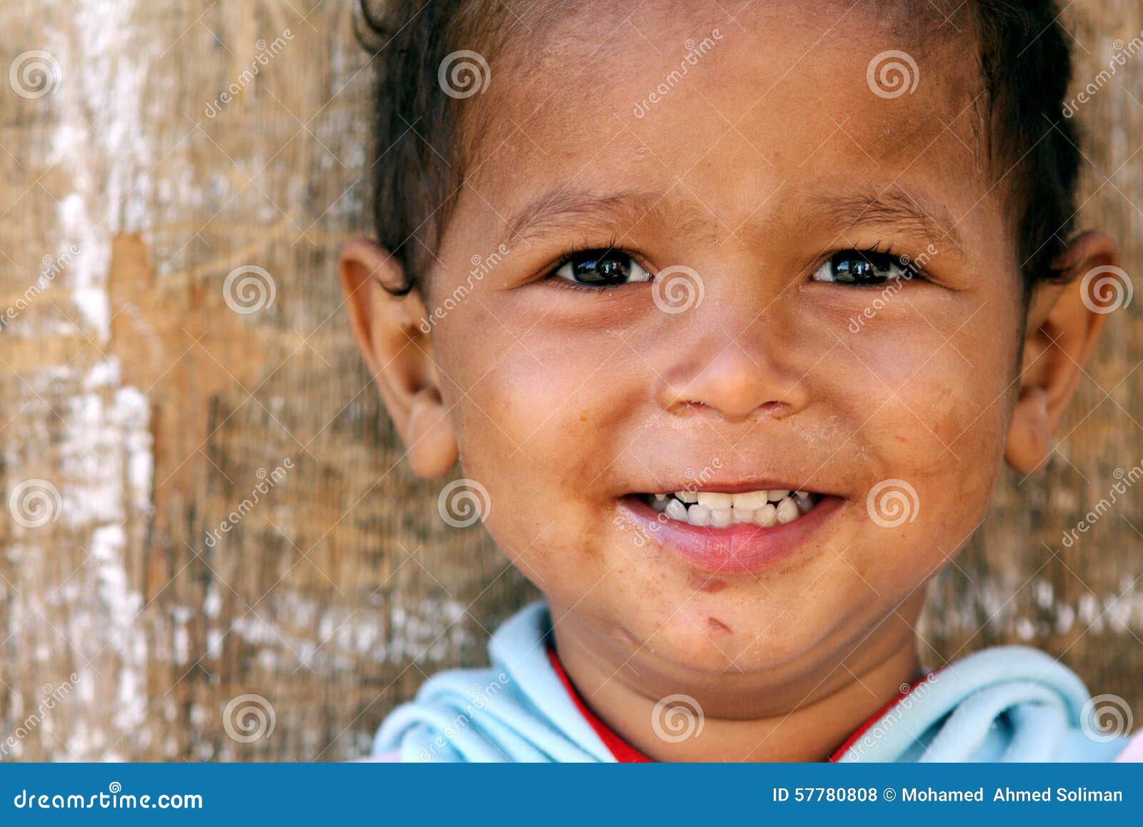 Smiling Poor Child in Egypt Editorial Stock Photo - Image of looking ...