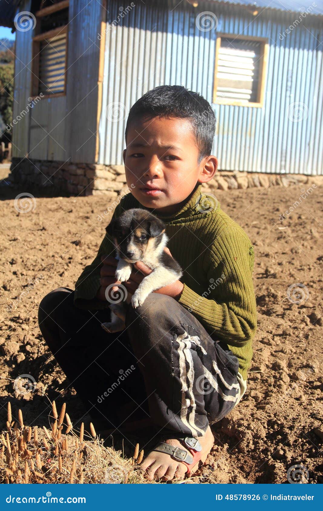 Cute Poor Child Royalty-Free Stock Photo | CartoonDealer.com #45773739