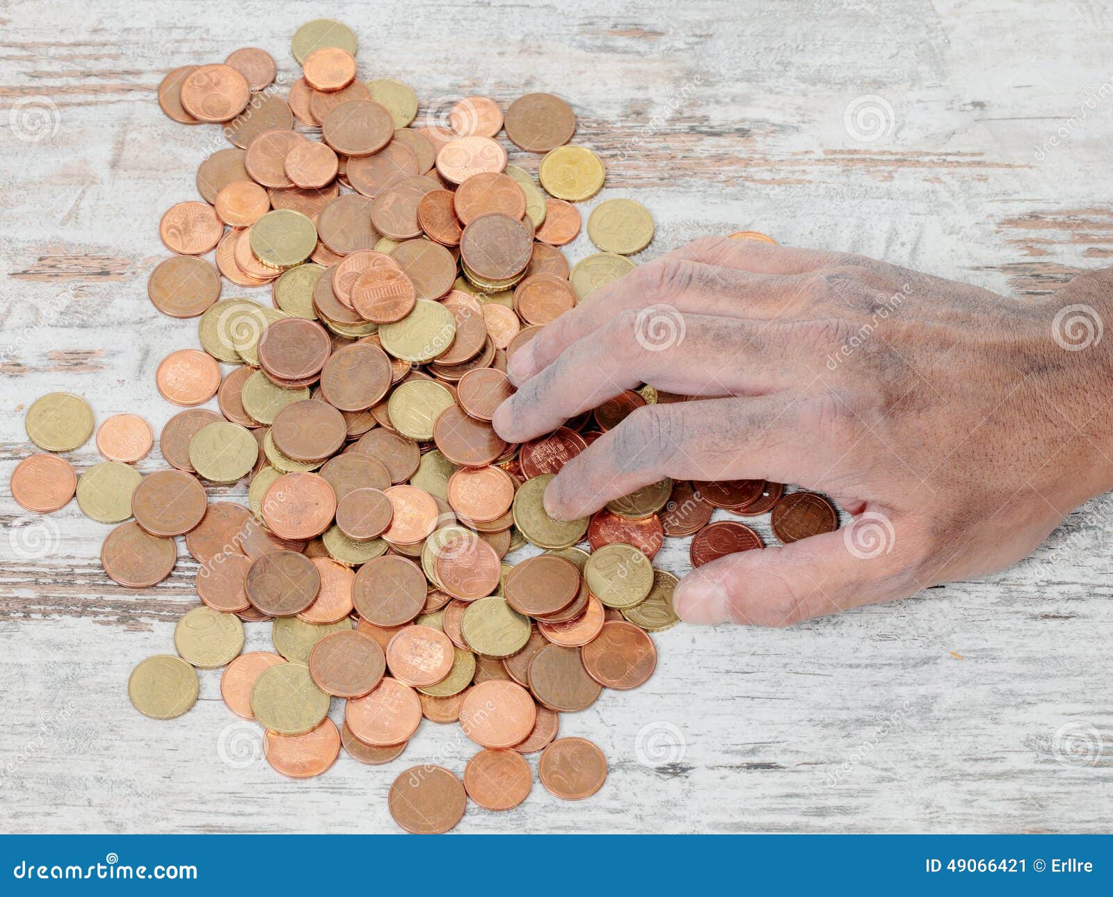 Poor and coins stock image. Image of dirt, poverty, unrecognizable ...