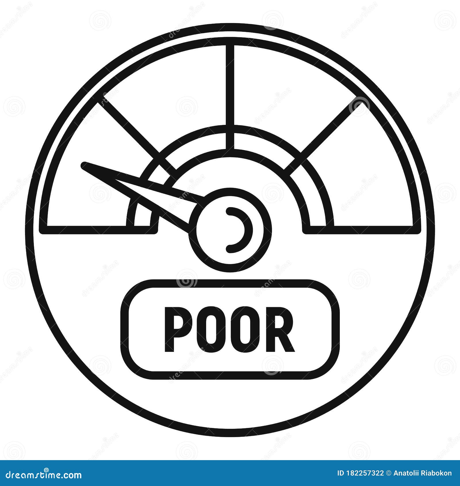 Poor Credit Report Vector Illustration | CartoonDealer.com #5299752