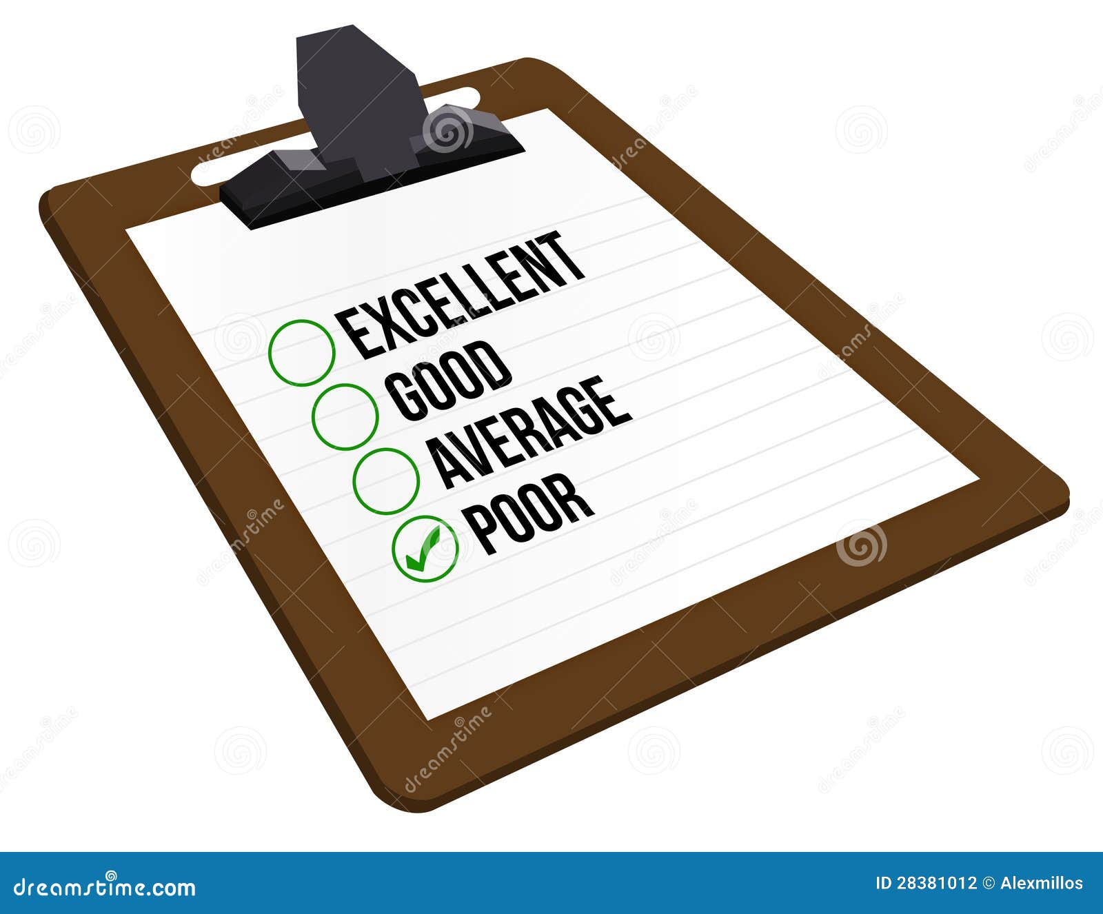 Poor customer rating stock illustration. Illustration of vote - 28381012