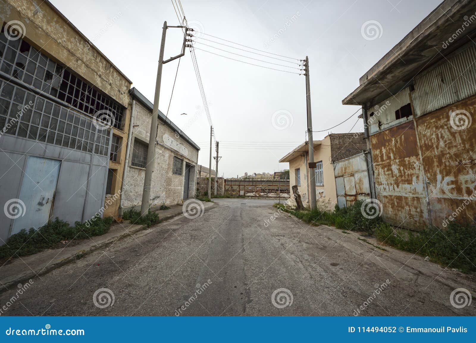 Poor and Degraded Area at Piraeus - Greece. Editorial Photography ...