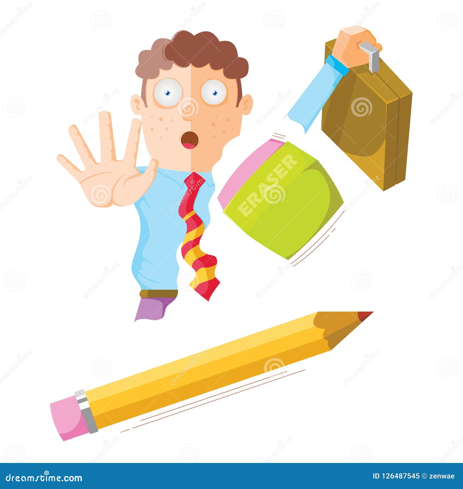 Poor Employee Removal stock vector. Illustration of dismissal - 126487545