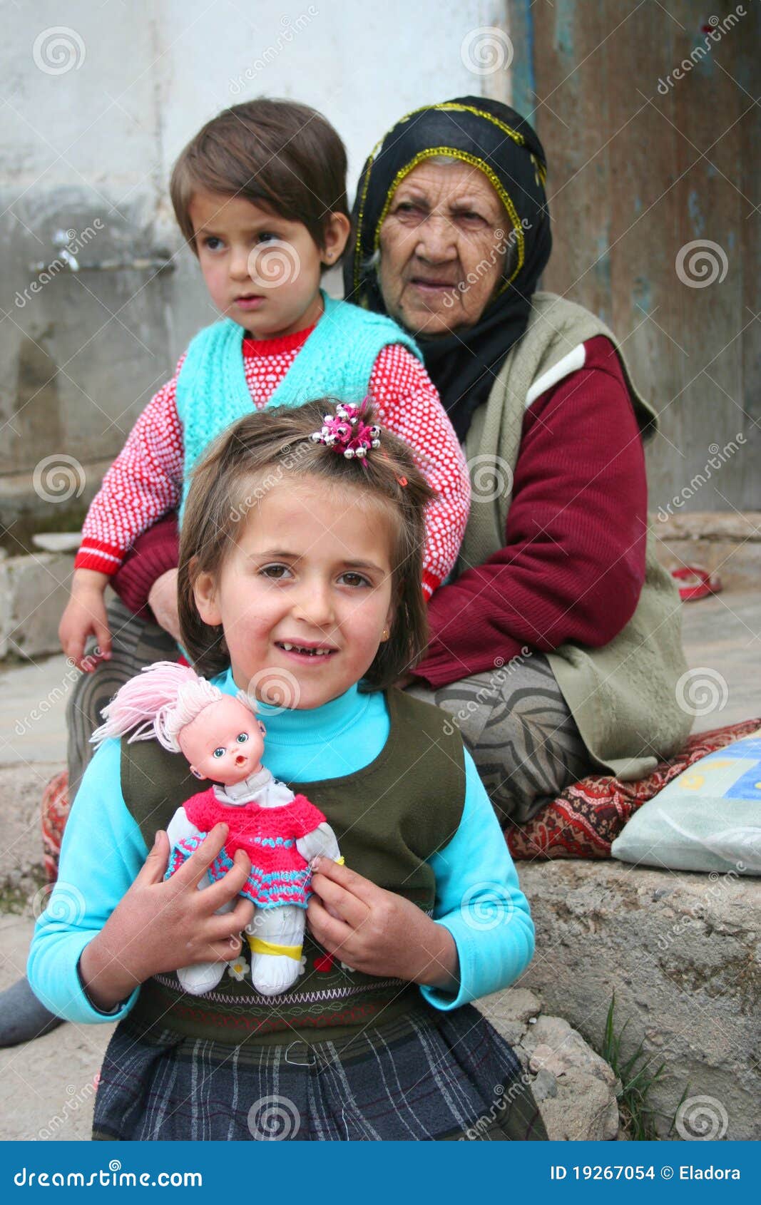 Poor Family Portrait Stock Images - Image: 19267054
