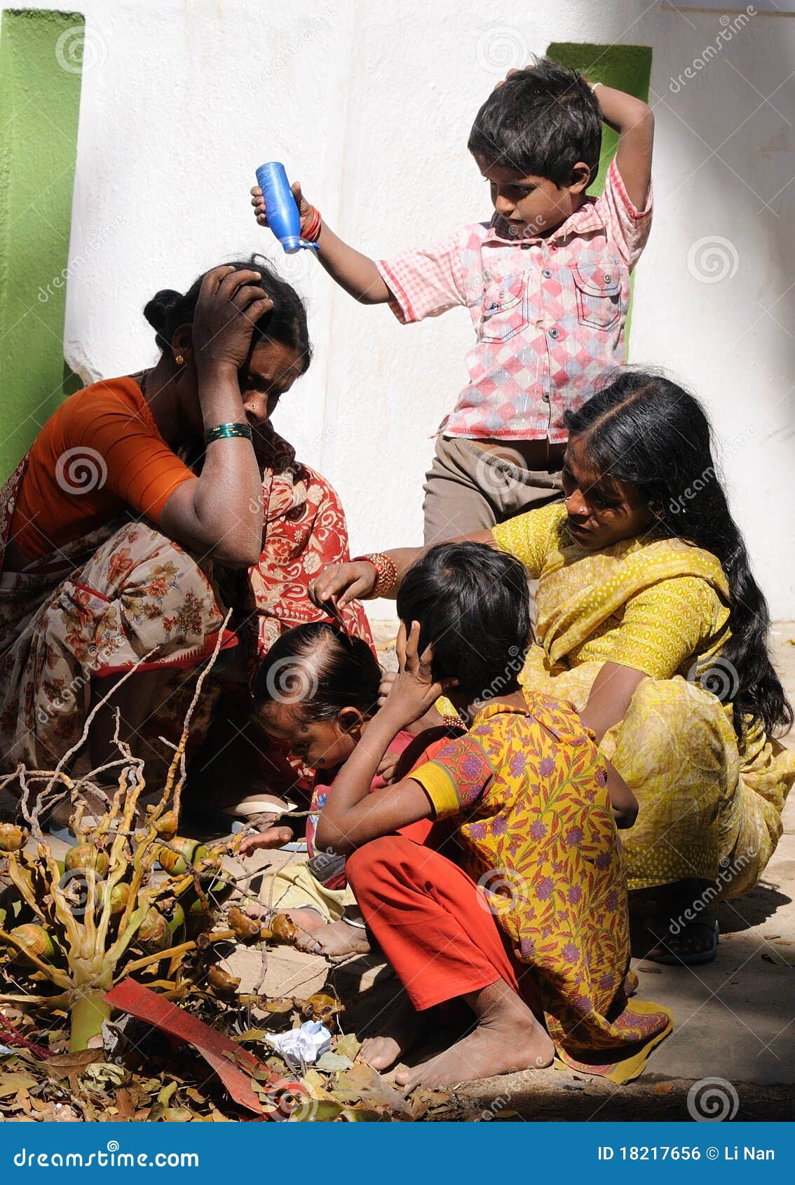A Poor Family in Slum with Happy Life Editorial Photo - Image of mysore ...