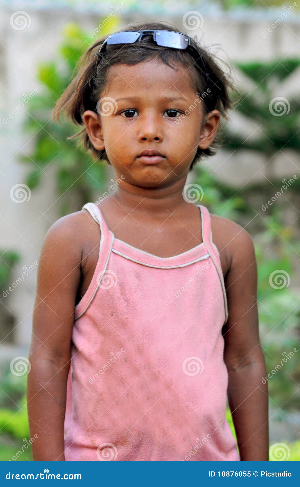Poor girl stock image. Image of young, girl, portrait - 10876055