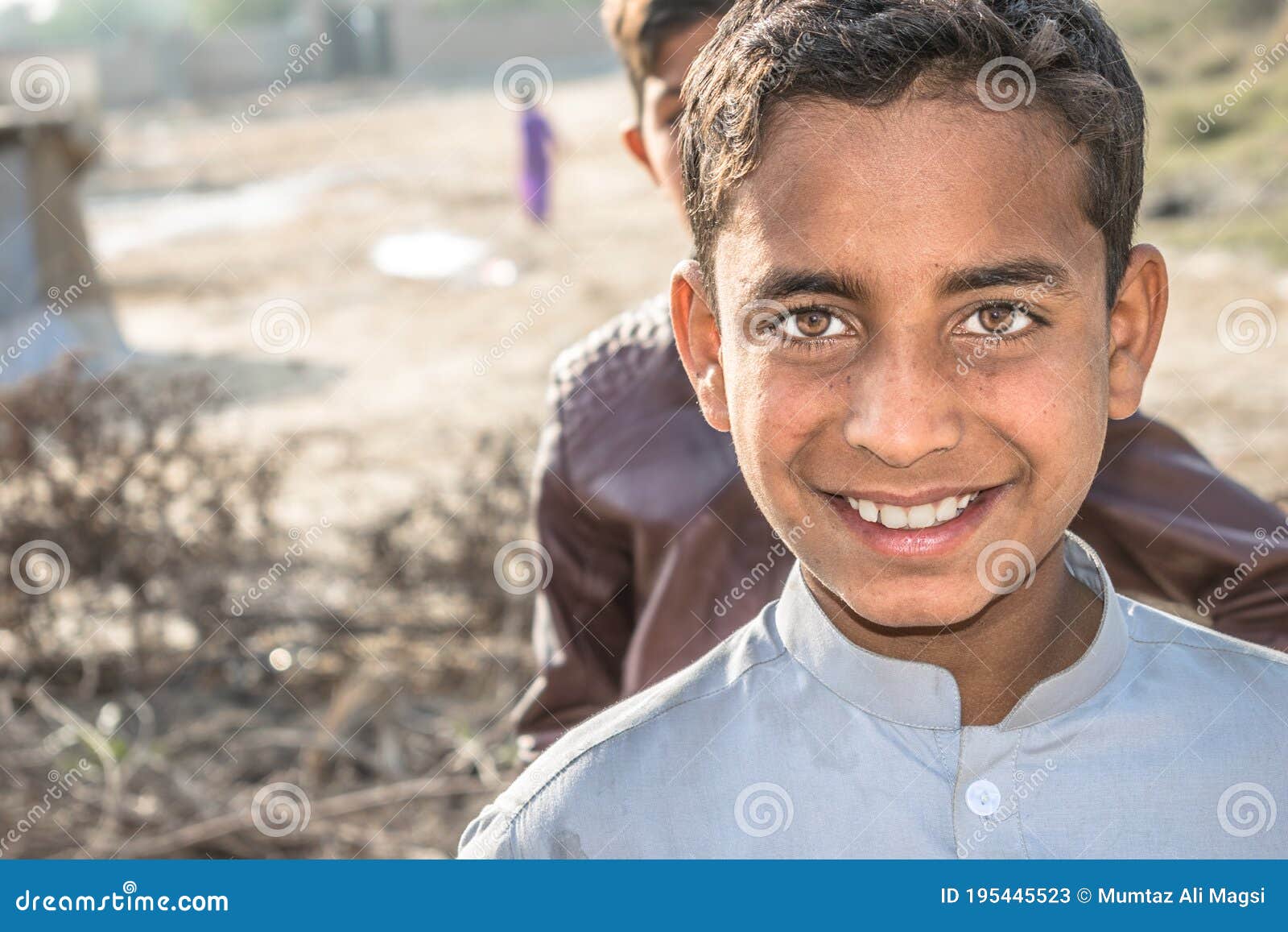 A Poor Homeless Happy Smiling Orphan Child Stock Image - Image of child ...