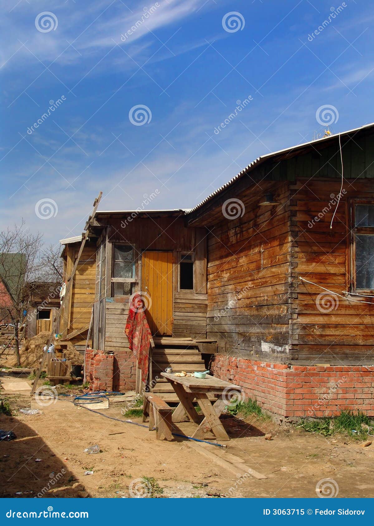 Poor house stock image. Image of nature, black, trees - 3063715