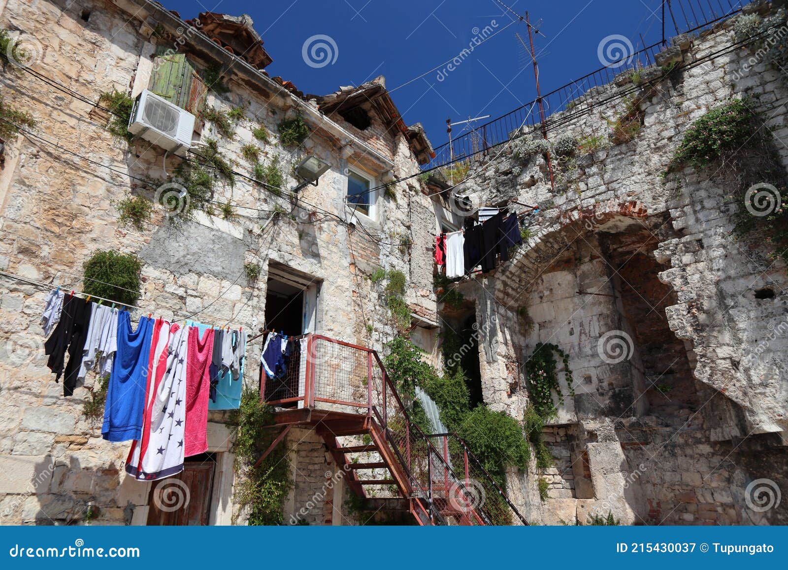 Poor House in Split Croatia Stock Image - Image of region, landmark ...