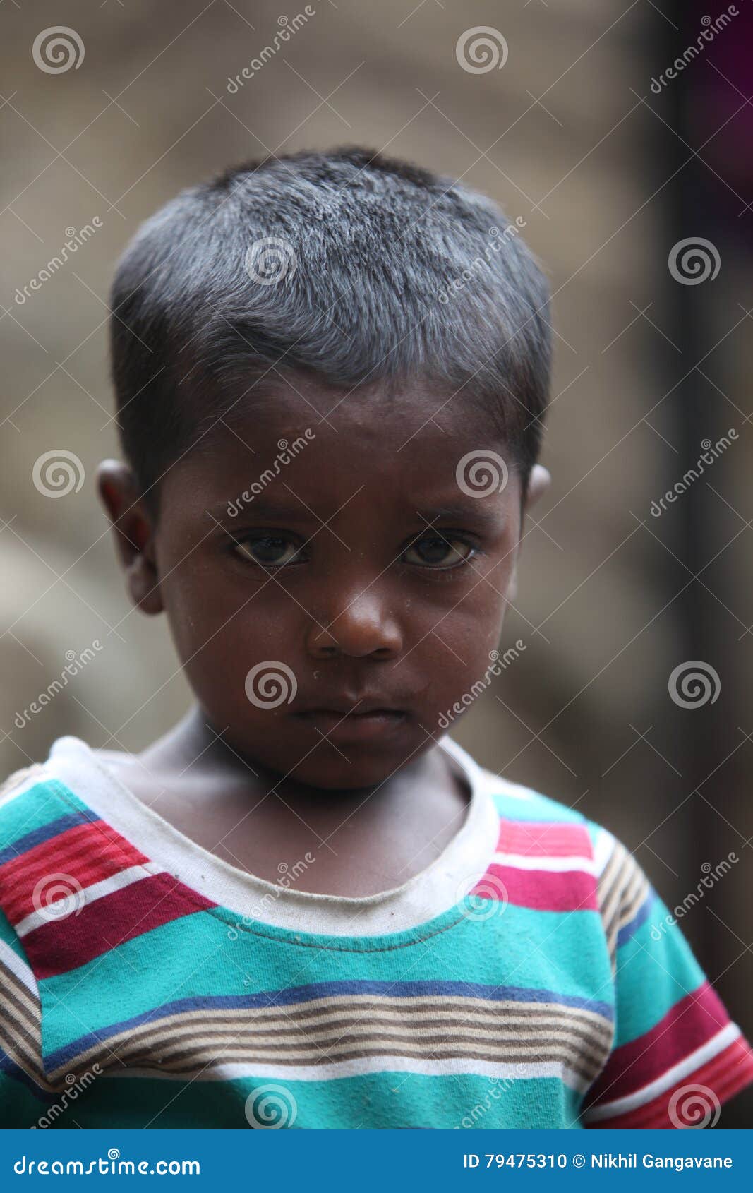 Poor Indian Boy stock photo. Image of children, boys - 79475310