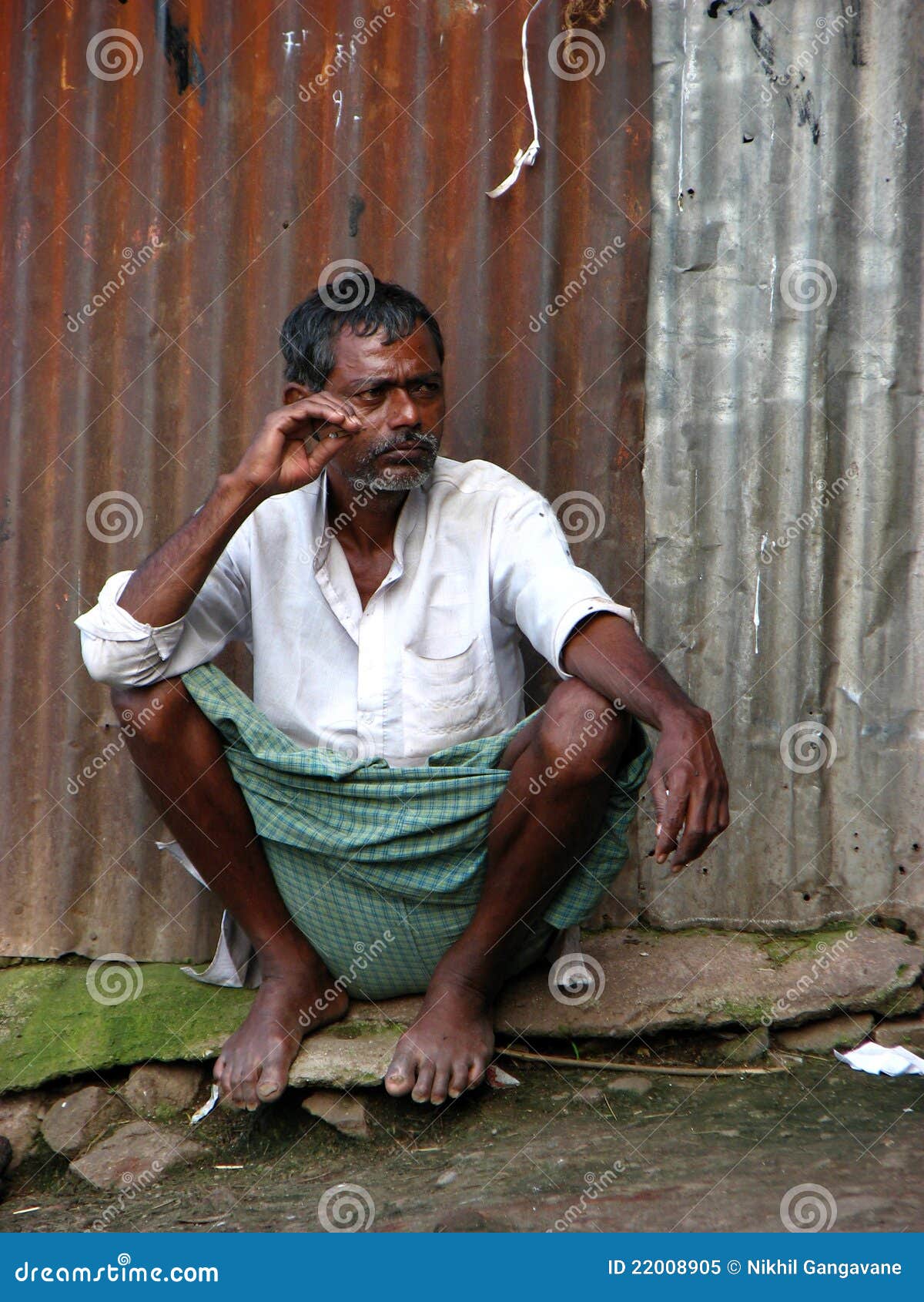 Poor Indian Man editorial image. Image of asian, poor - 22008905