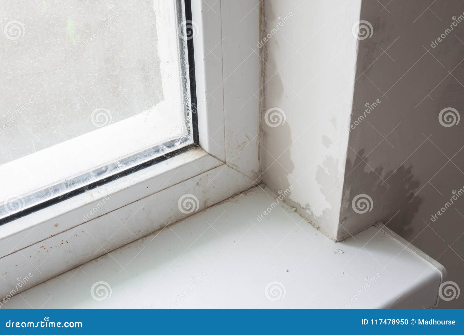 Poor Installation of Plastic Windows, Stock Photo - Image of ...