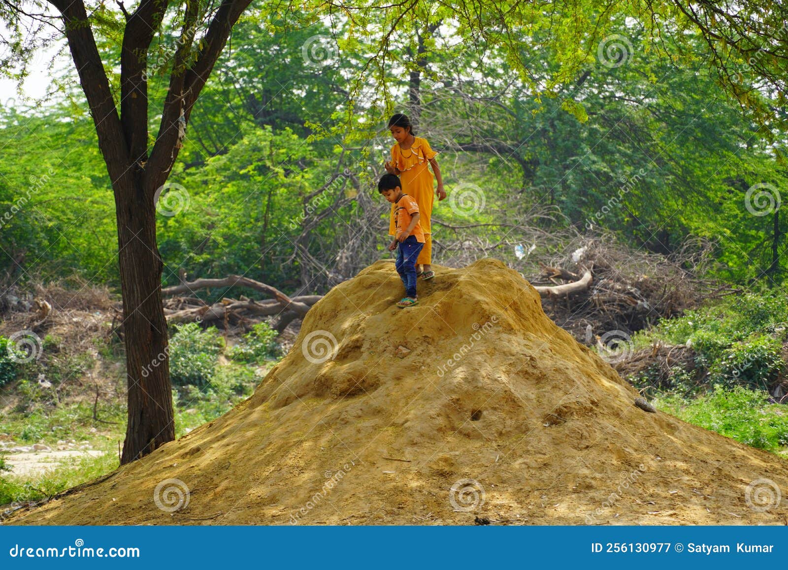 Poor Kids in India Poor Kids are Playing in Park Editorial Photography ...