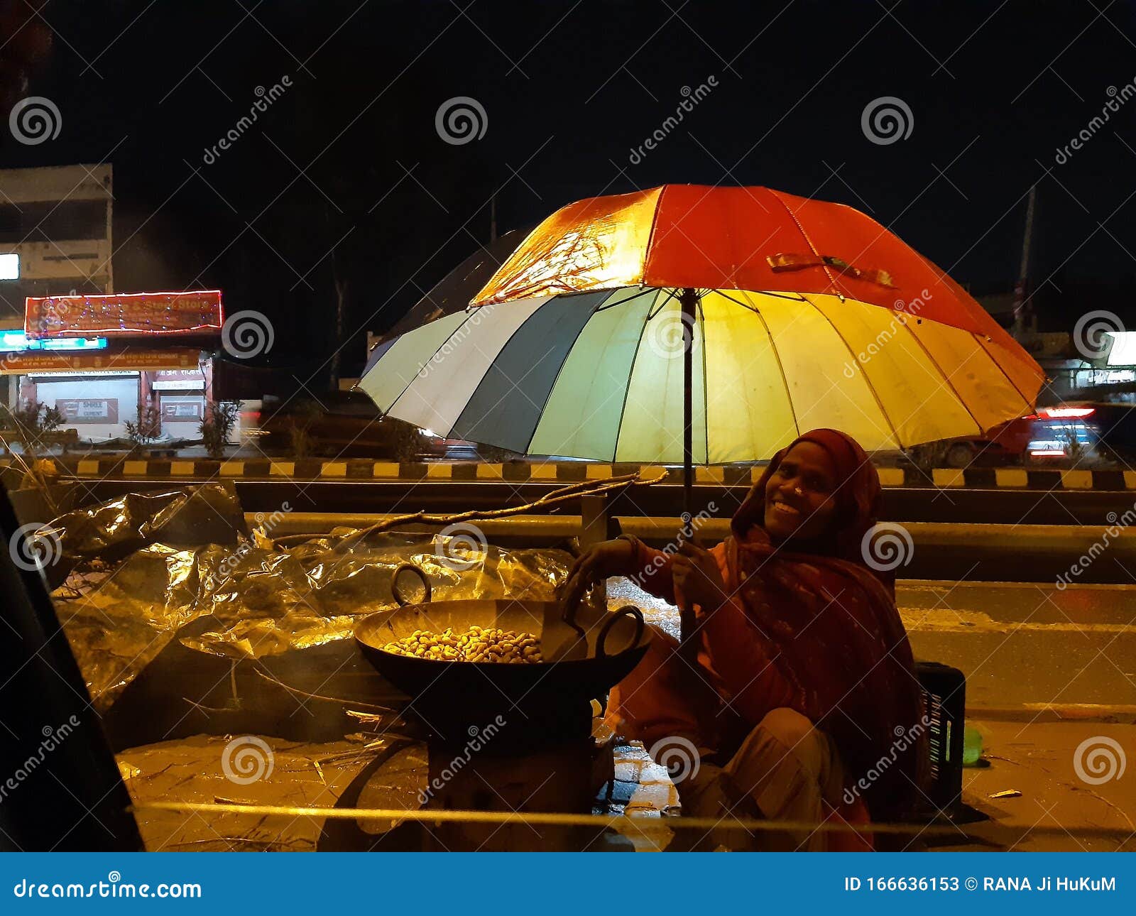 A Poor Lady Working in Rain Editorial Stock Photo - Image of rain, lady ...