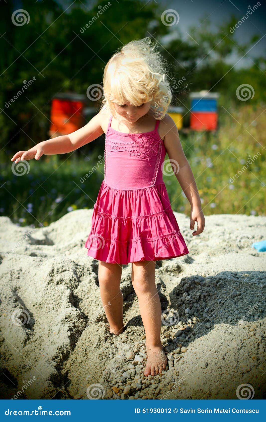 Poor little girl stock photo. Image of game, exercises - 61930012
