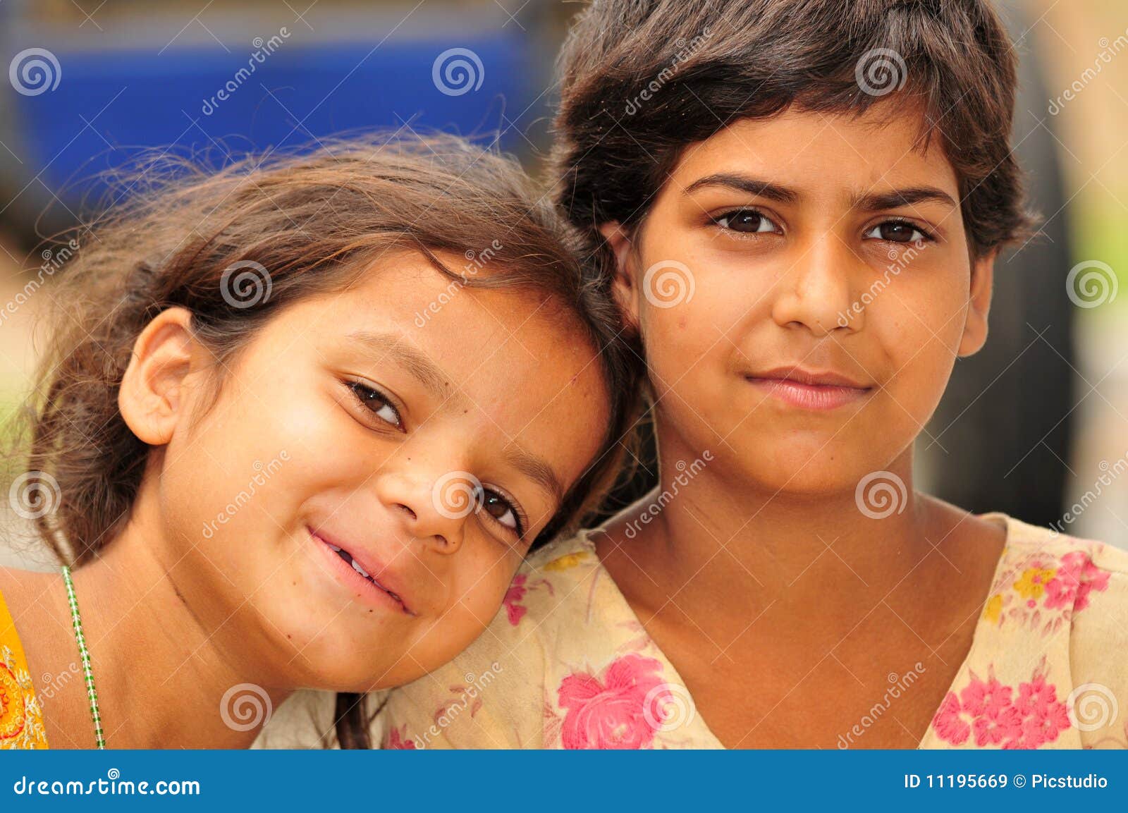Poor little girls stock image. Image of little, outdoor - 11195669