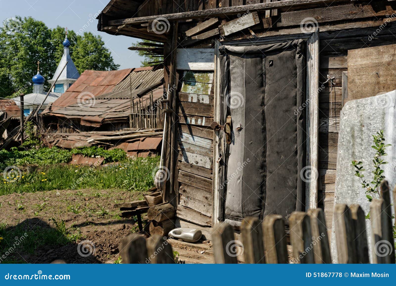 The poor man s hut. stock photo. Image of russian, scene - 51867778