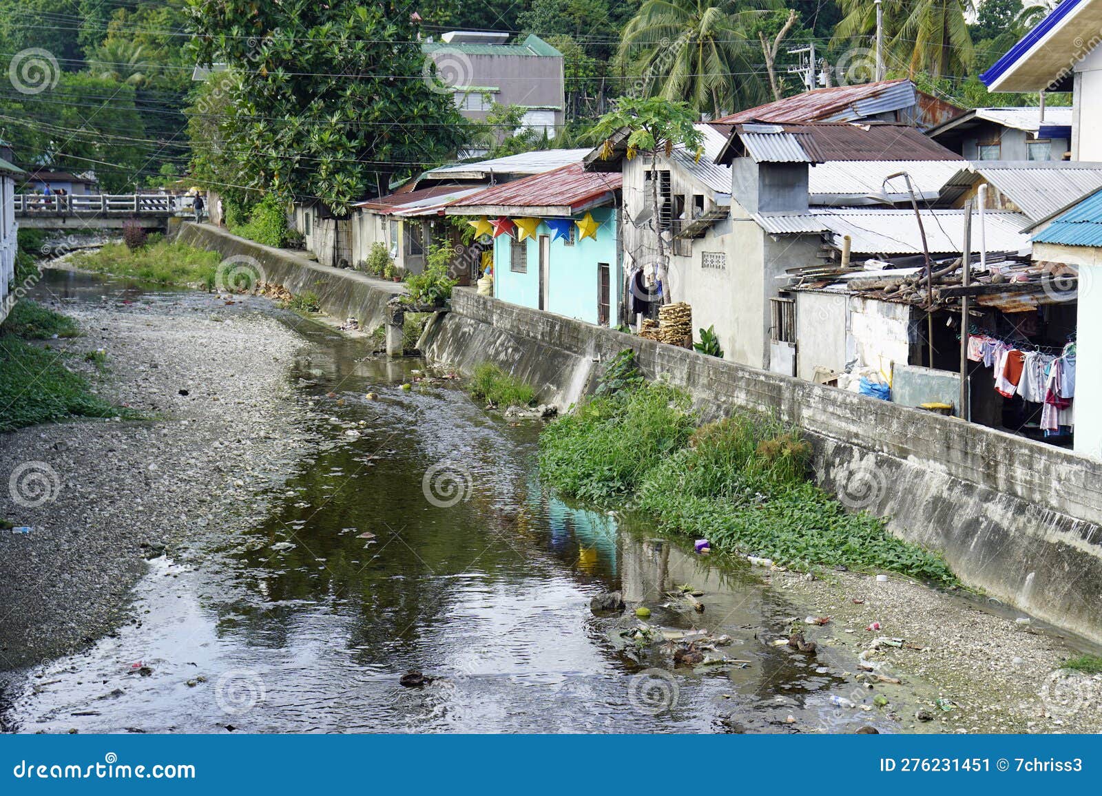 Poor Man Squatter on Bohol Island in the Philippines Stock Image ...