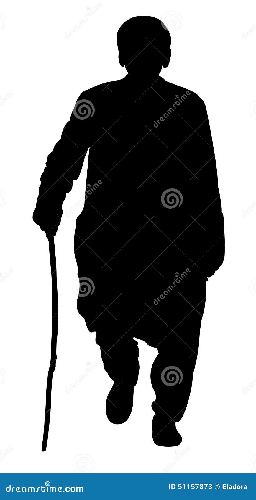 Poor Stick Figure Character In Red Swimming Trunks Suffers From Heat ...