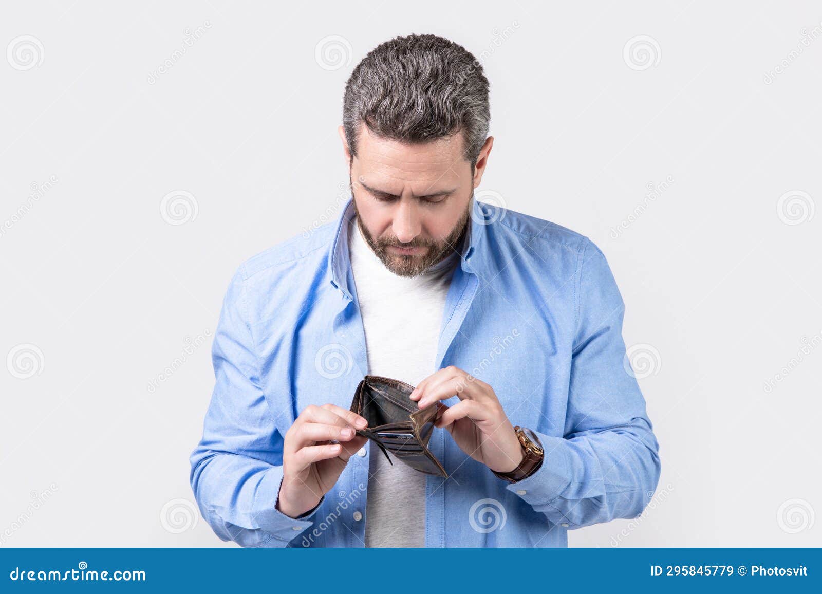 Poor Man with Wallet at Hand, Povetry. Photo of Poor Man with Wallet ...