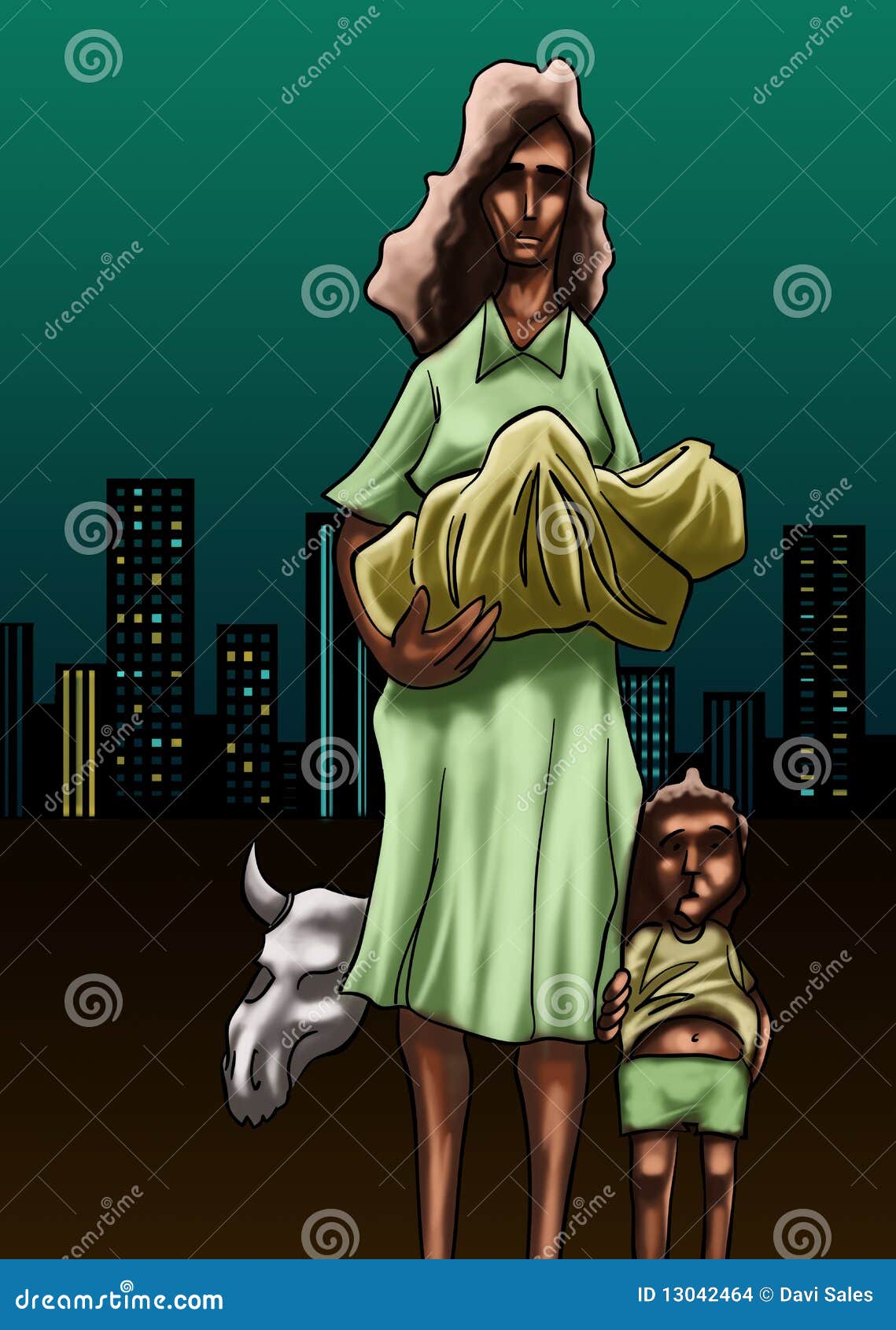 Poor Hopeless Person In Despair, Poverty And Hardship Walking By Rich ...