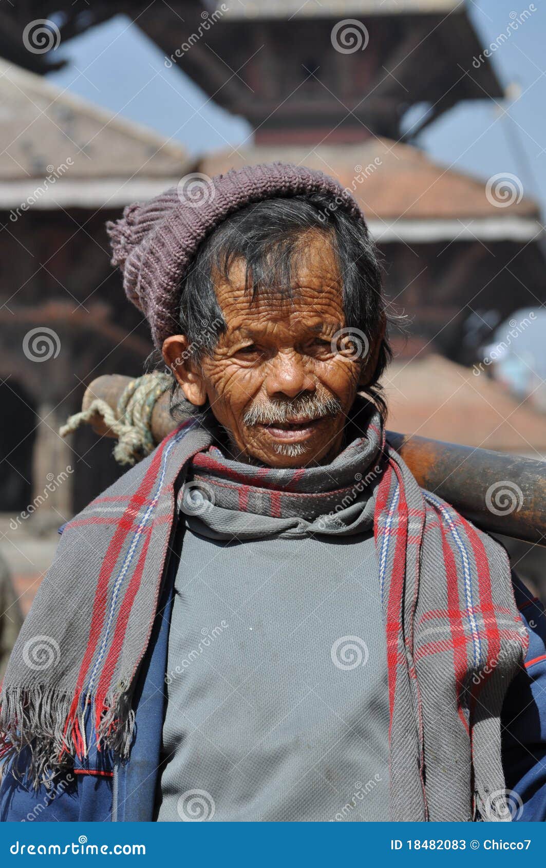 Poor Old Man in Patan, Nepal Editorial Stock Photo - Image of face ...