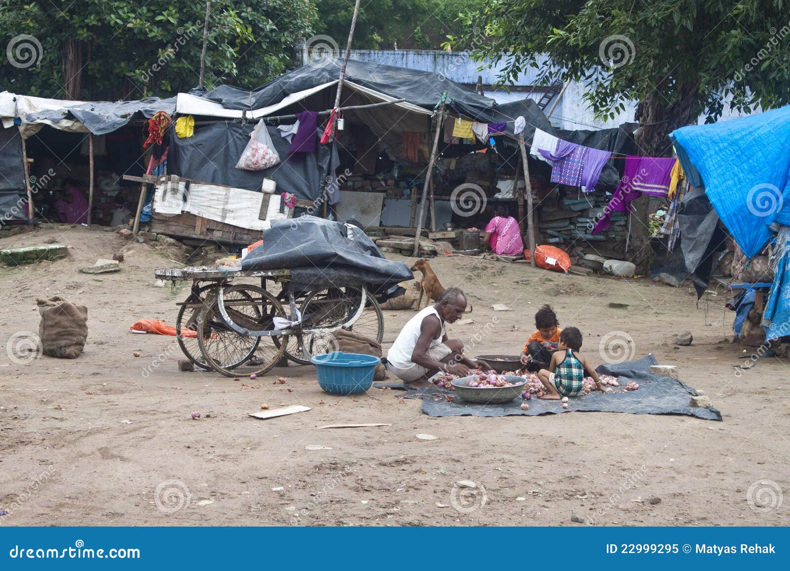 Poor people living in slum editorial image. Image of architecture ...