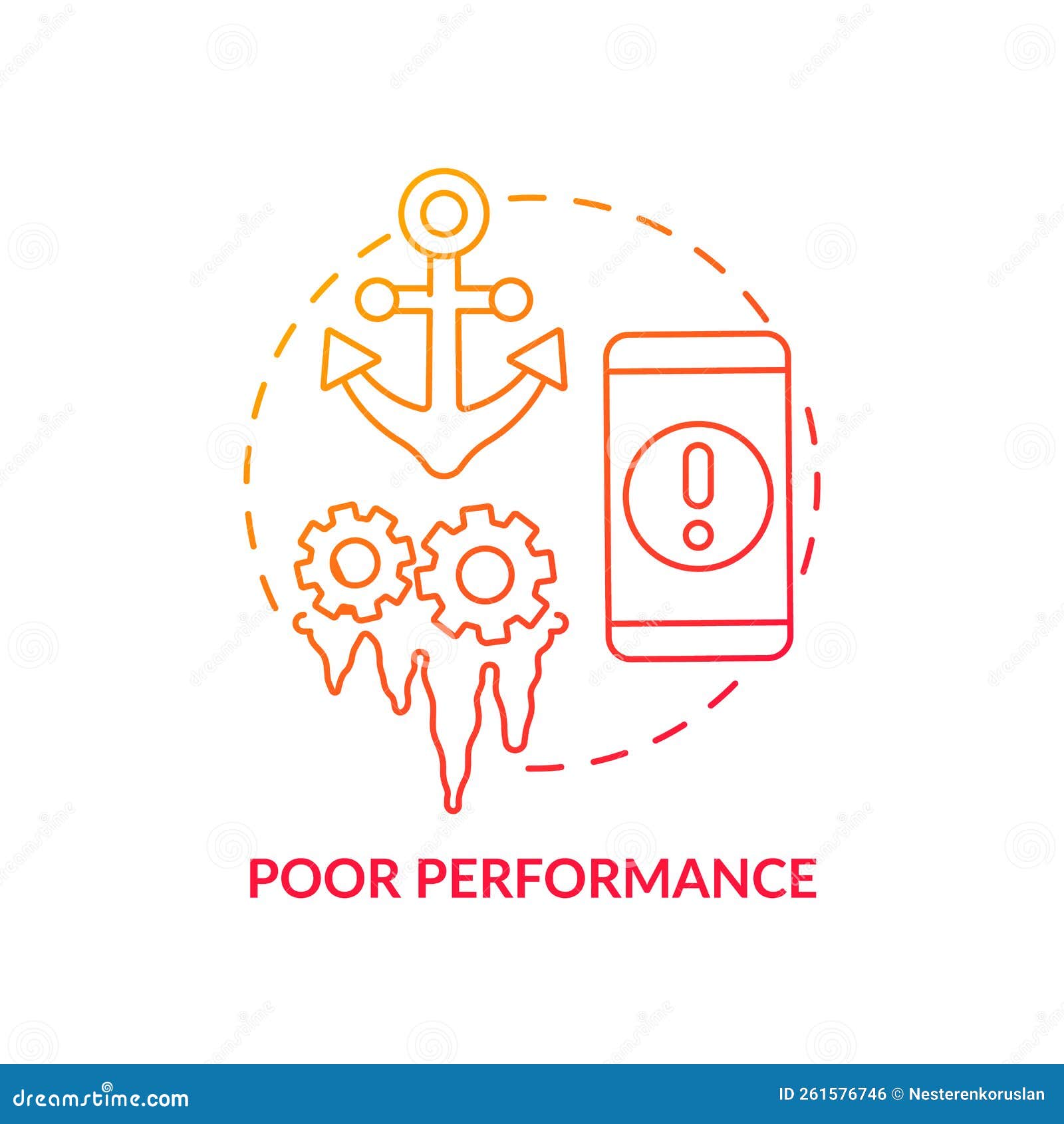 Poor Performance Red Gradient Concept Icon Stock Vector - Illustration ... Poor Performance Red Gradient Concept Icon Stock Vector - Illustration ...