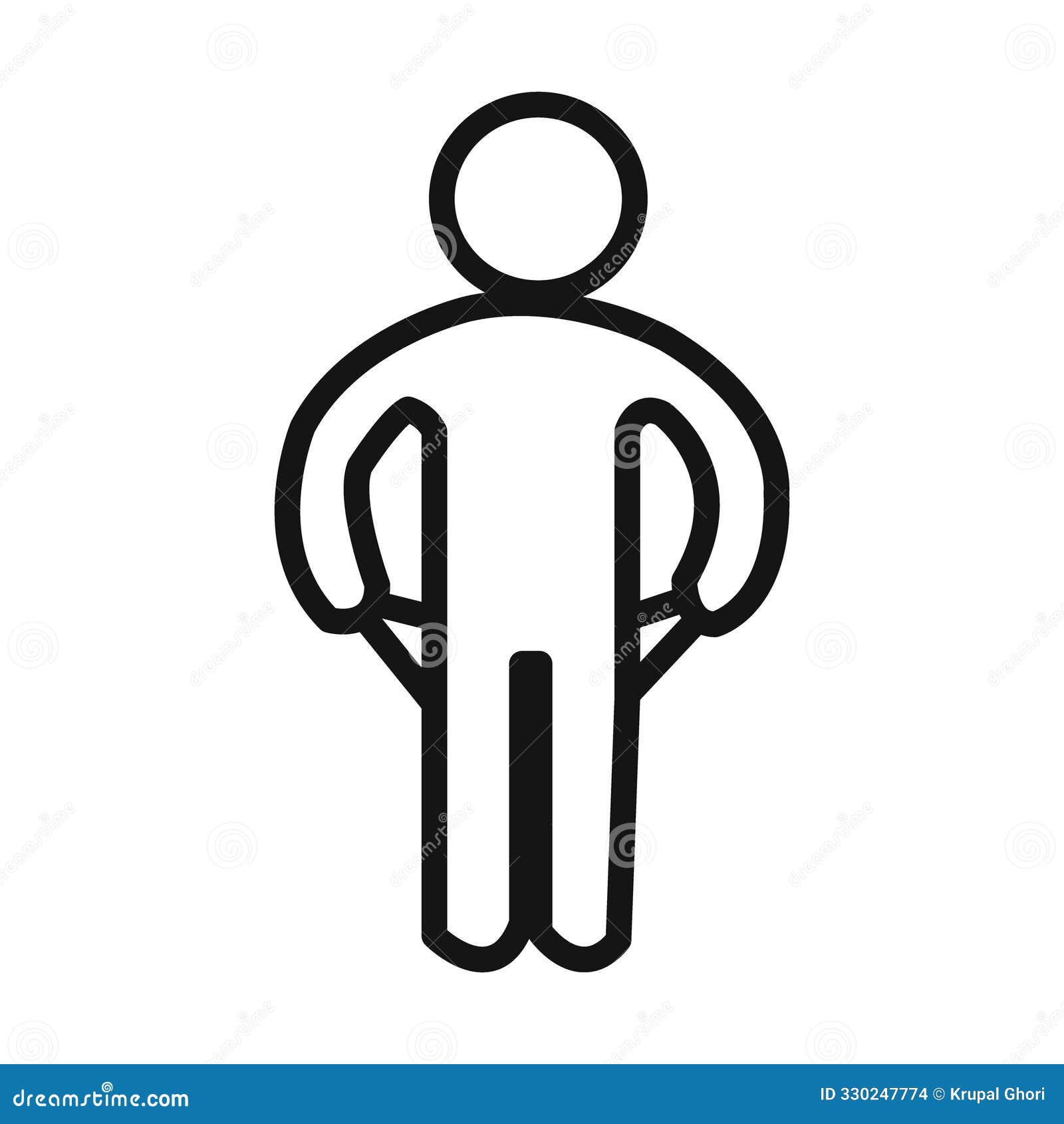 Poor Person Empty Pockets Icon Linear Graphics Set Vector Stock ...
