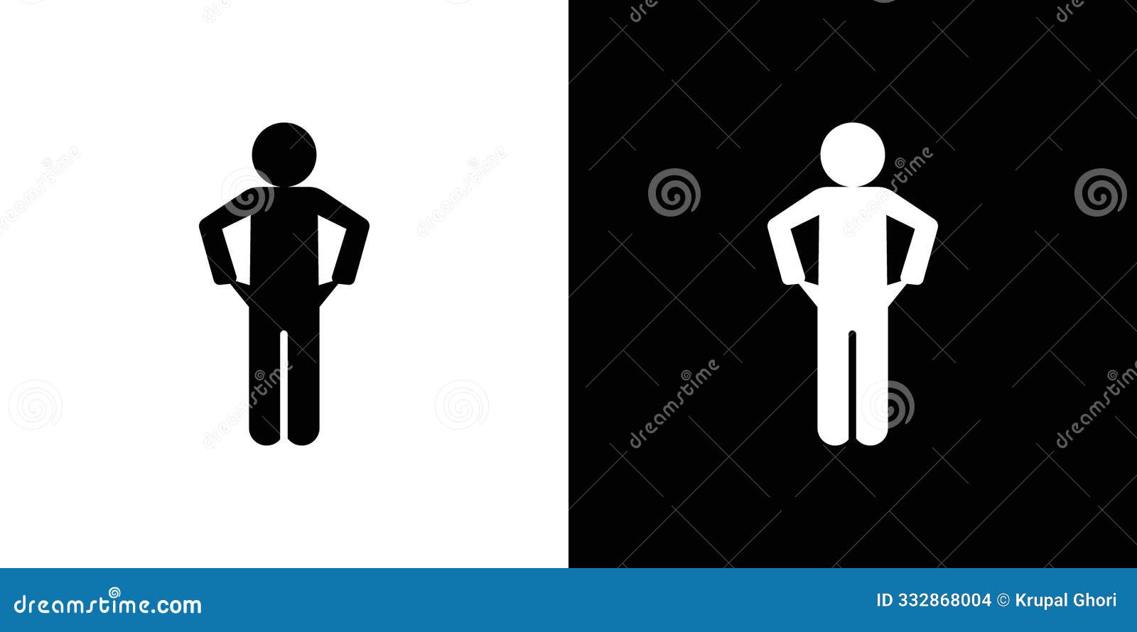 Poor Person Empty Pockets Icon Logo Set Vector Stock Vector ...