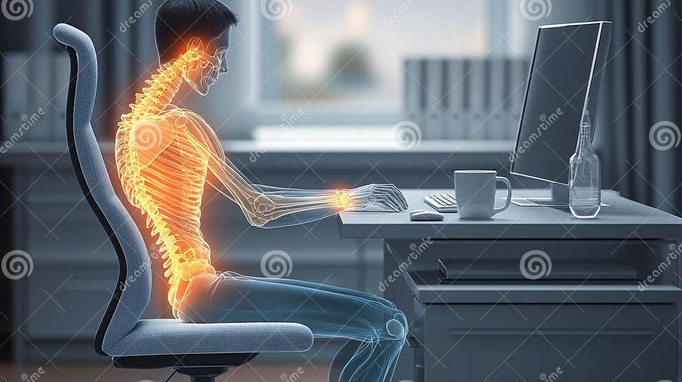 Poor Posture, Spinal Compression Health Risks of Prolonged Desk Work ...