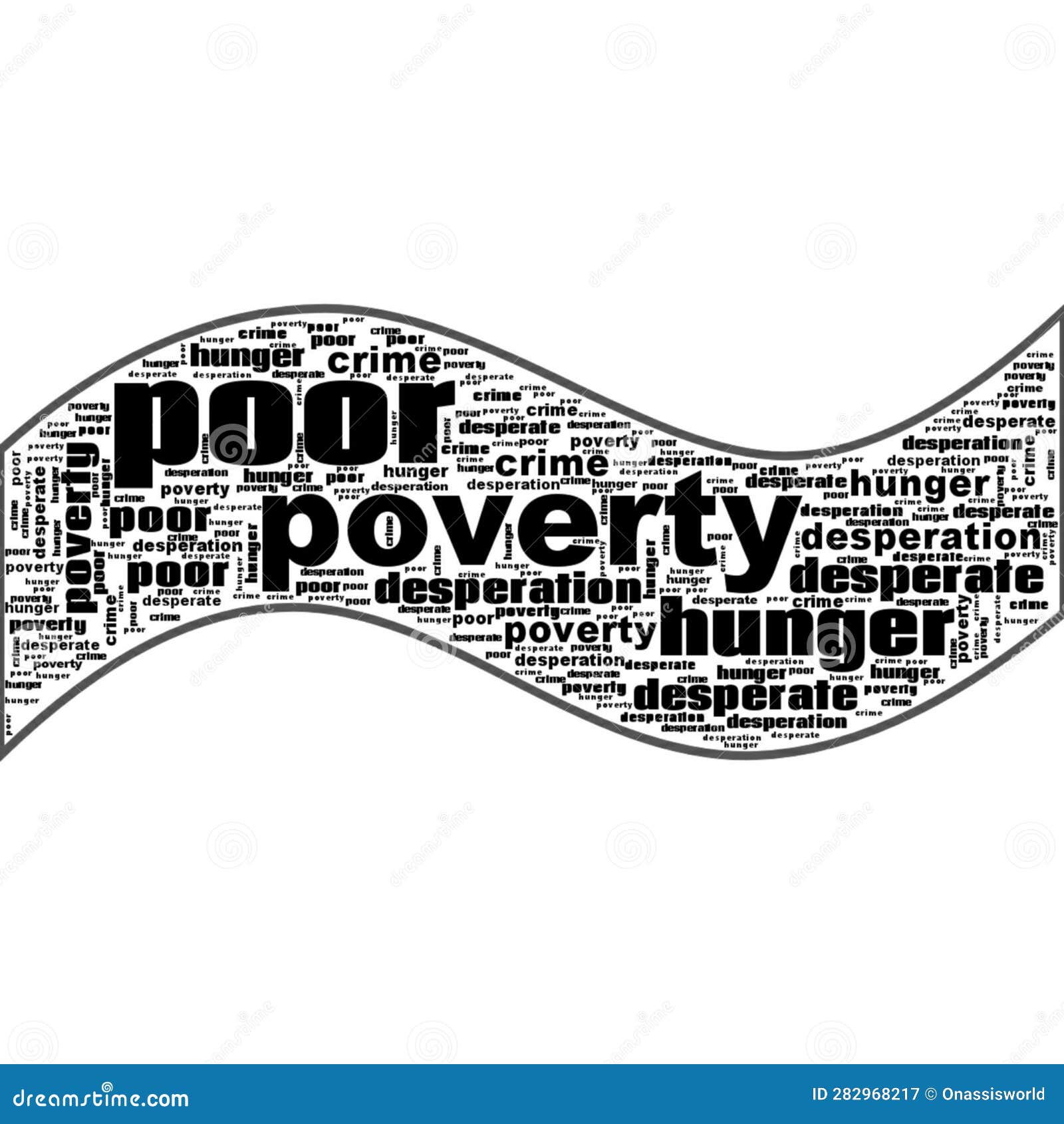 Poor Poverty Hunger Text Abstract Illustration Header Background Stock ...