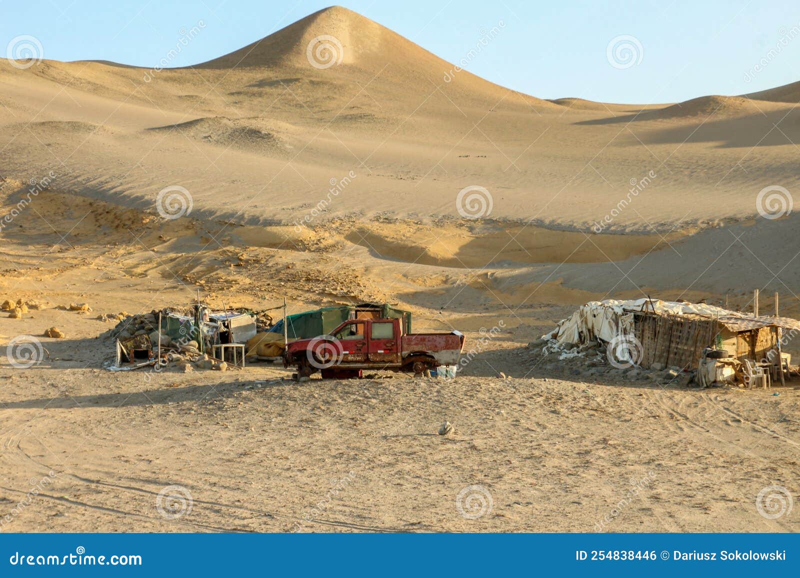 Poor Primitive House in the Desert Stock Photo - Image of summer, home ...