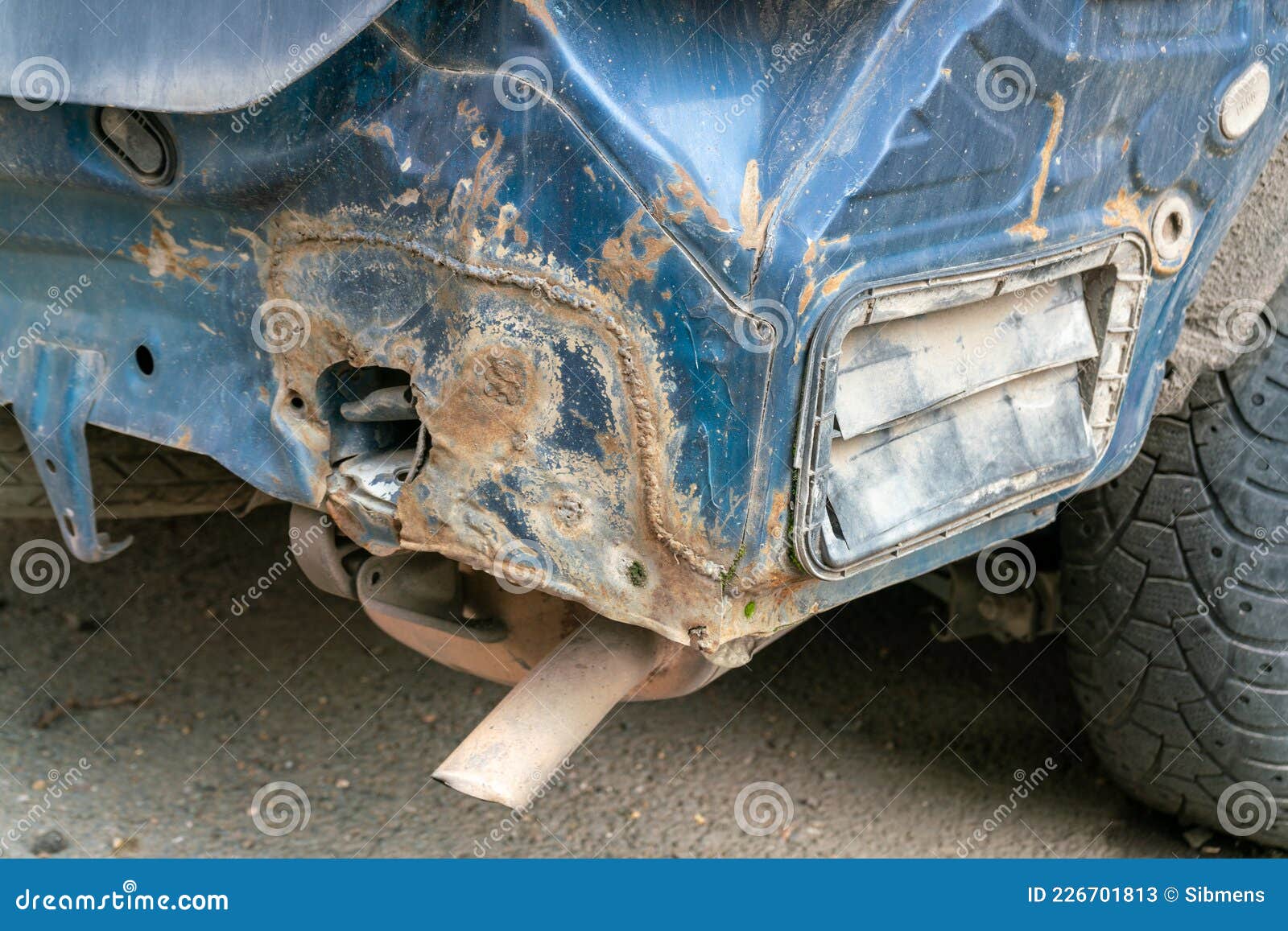 Poor Quality Welding Car Repair Stock Image - Image of repair, accident ...