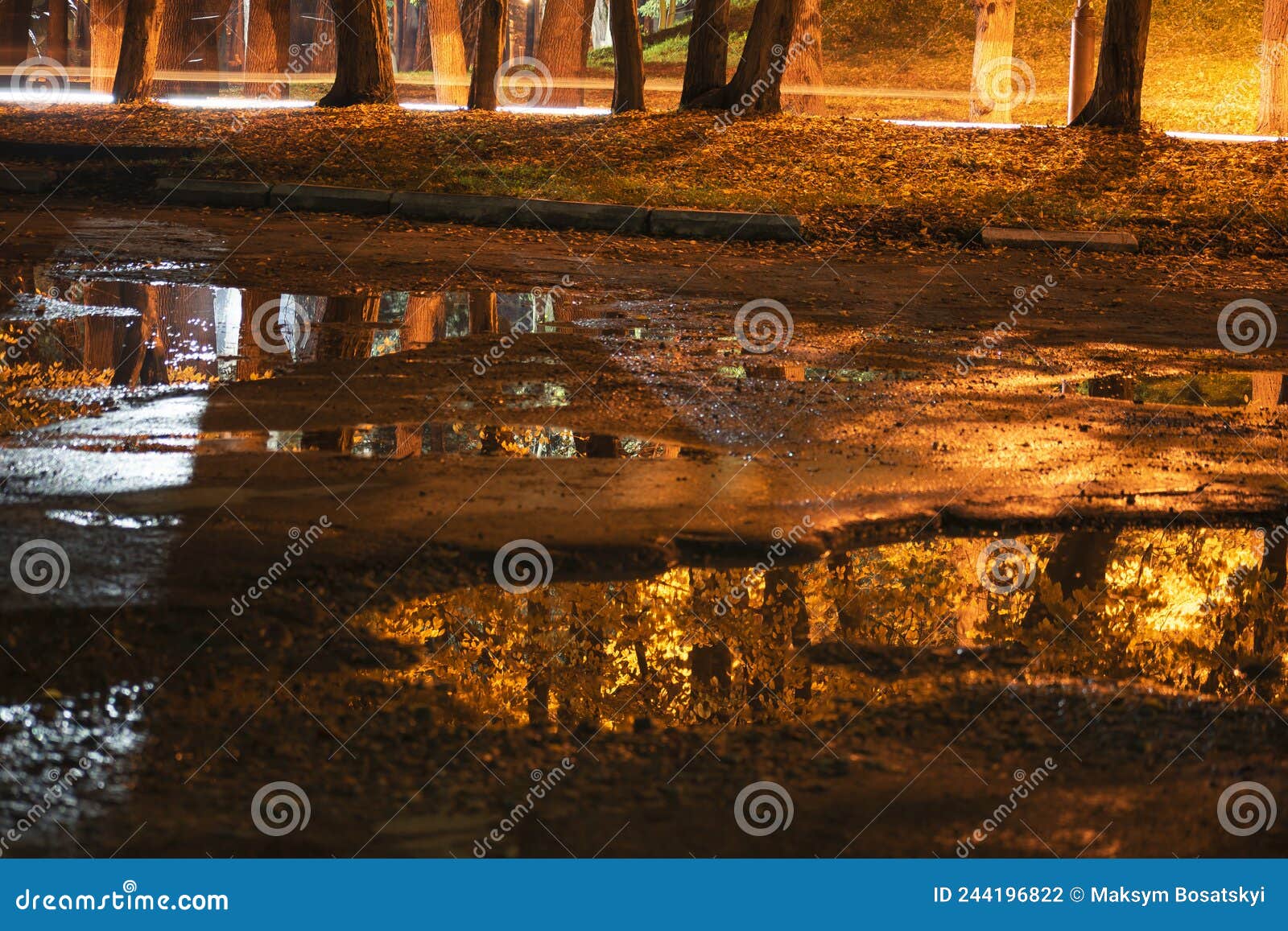 Poor Road Coverage. Pits and Puddles on the Road Stock Photo - Image of ...