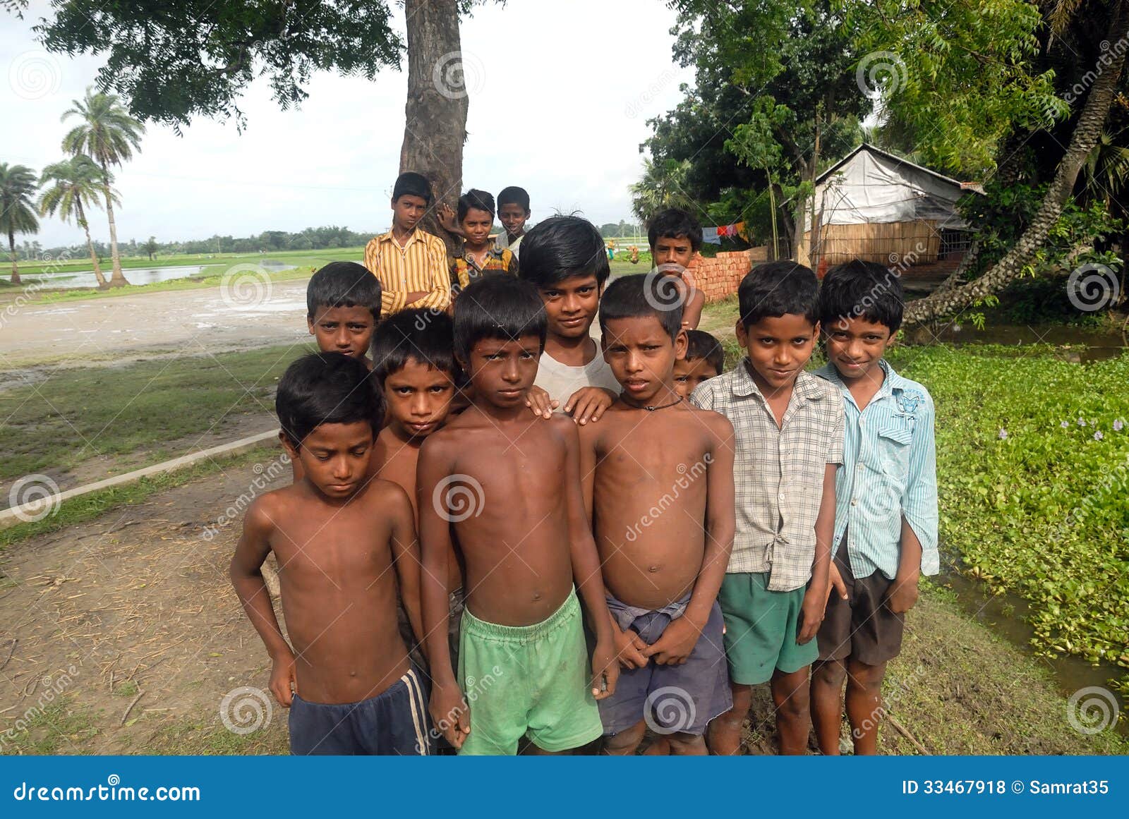 Poor Rural Children editorial stock photo. Image of color - 33467918