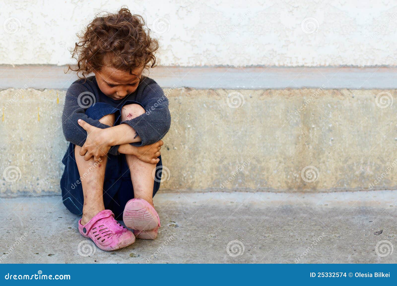 Homeless Kids Crying