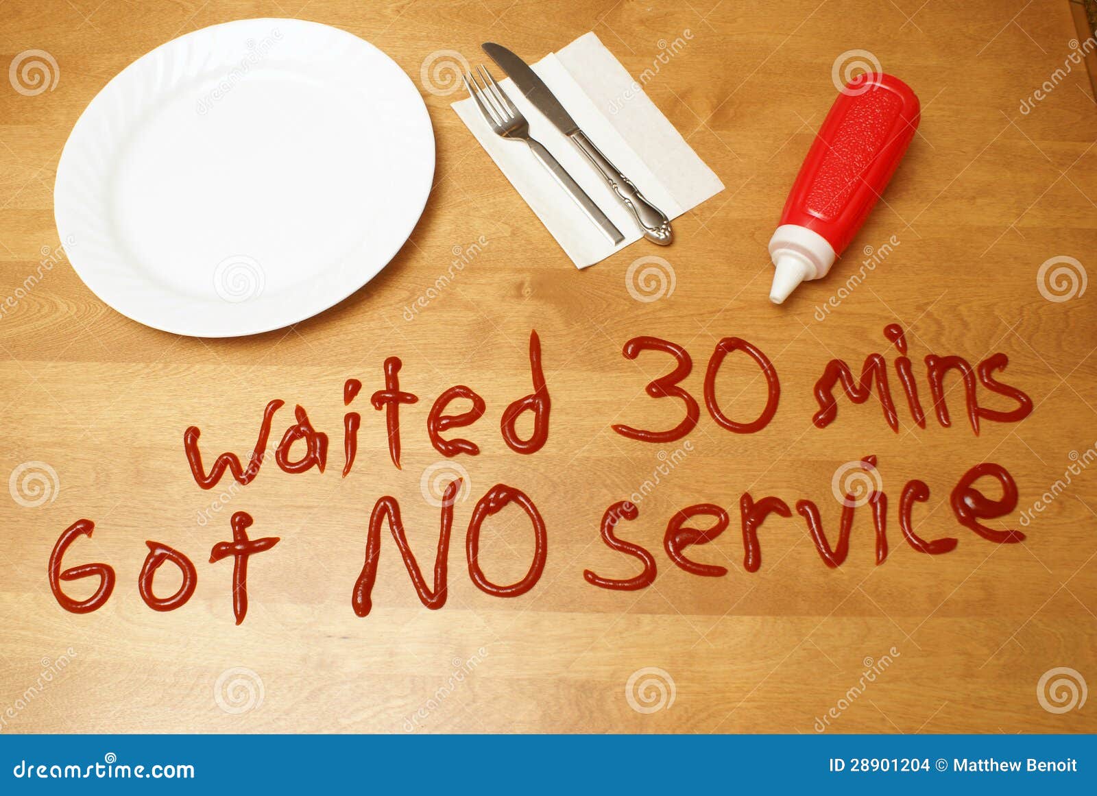 Poor Service stock photo. Image of fork, mess, quality - 28901204