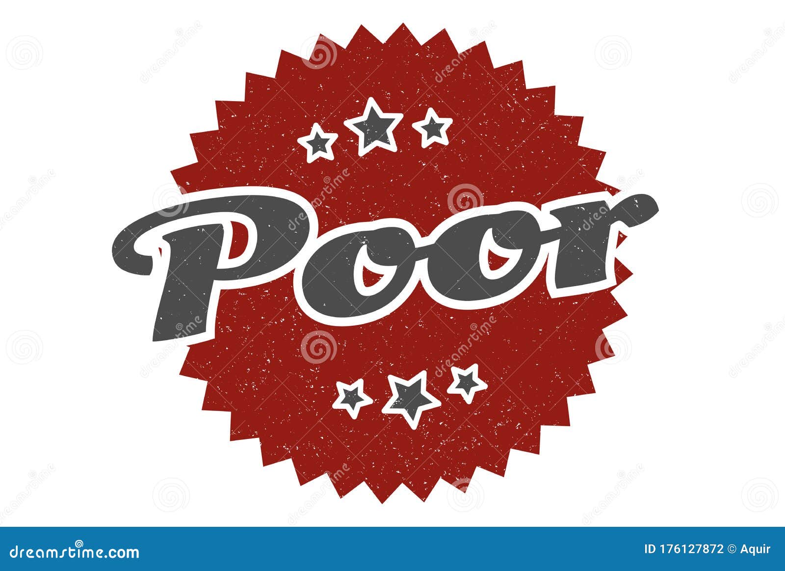 Poor Sign. Poor Vintage Retro Label Stock Vector - Illustration of poor ...