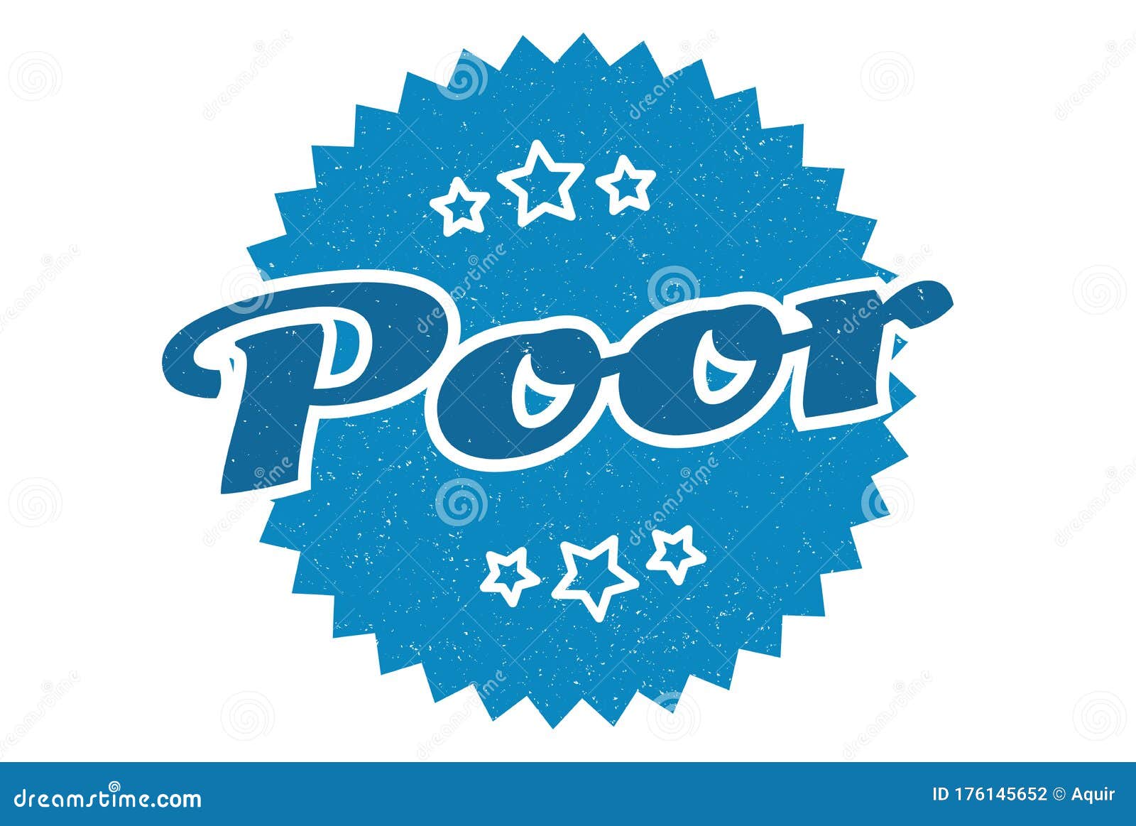 Poor Sign. Poor Vintage Retro Label Stock Vector - Illustration of ...