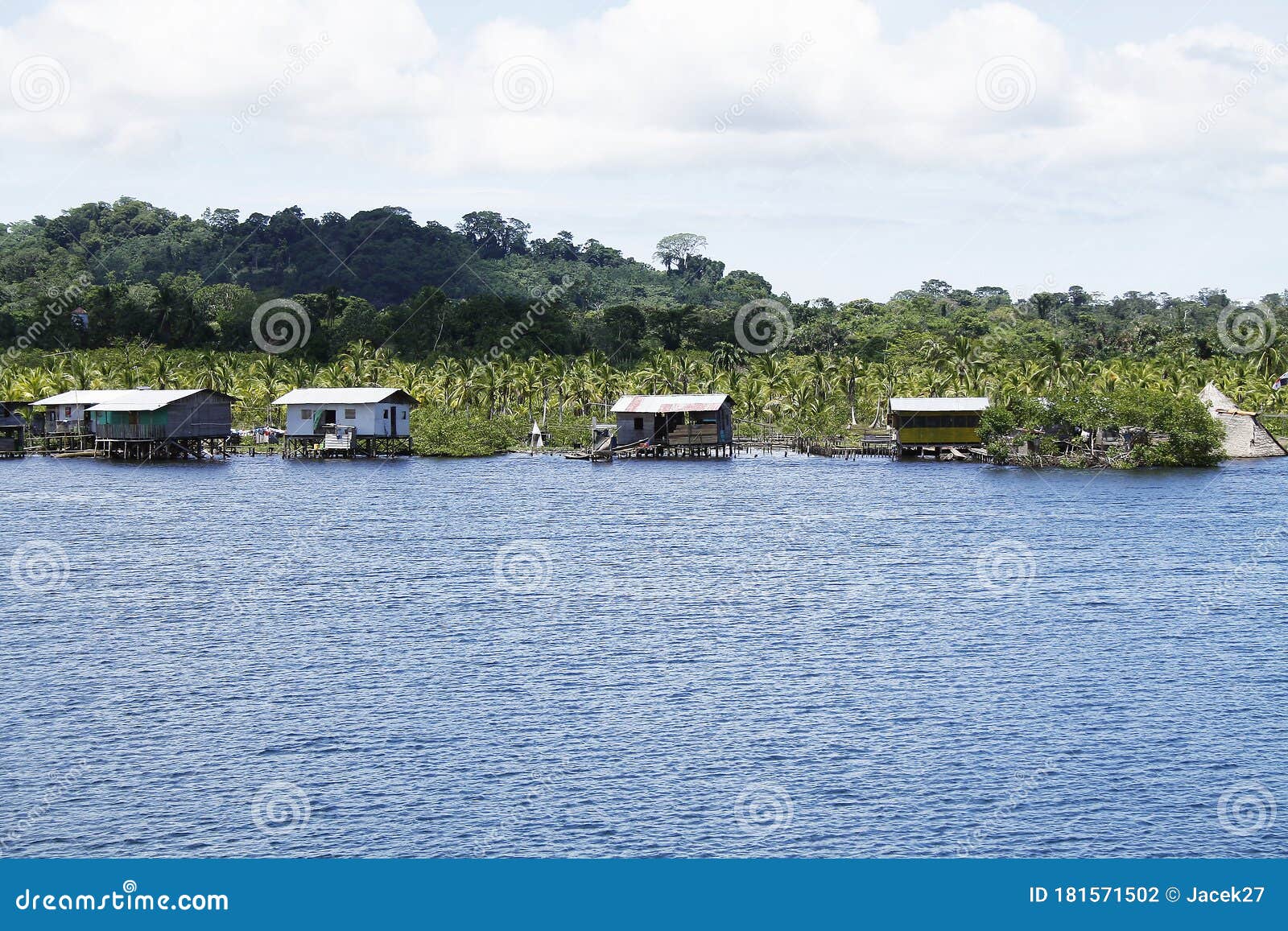 Poor slum area in Panama. stock photo. Image of area - 181571502