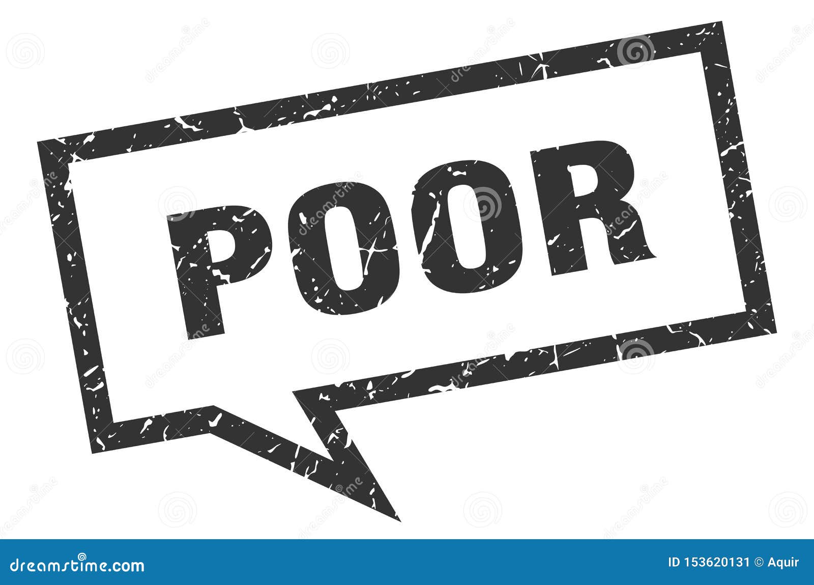 Poor speech bubble. stock vector. Illustration of word - 153620131