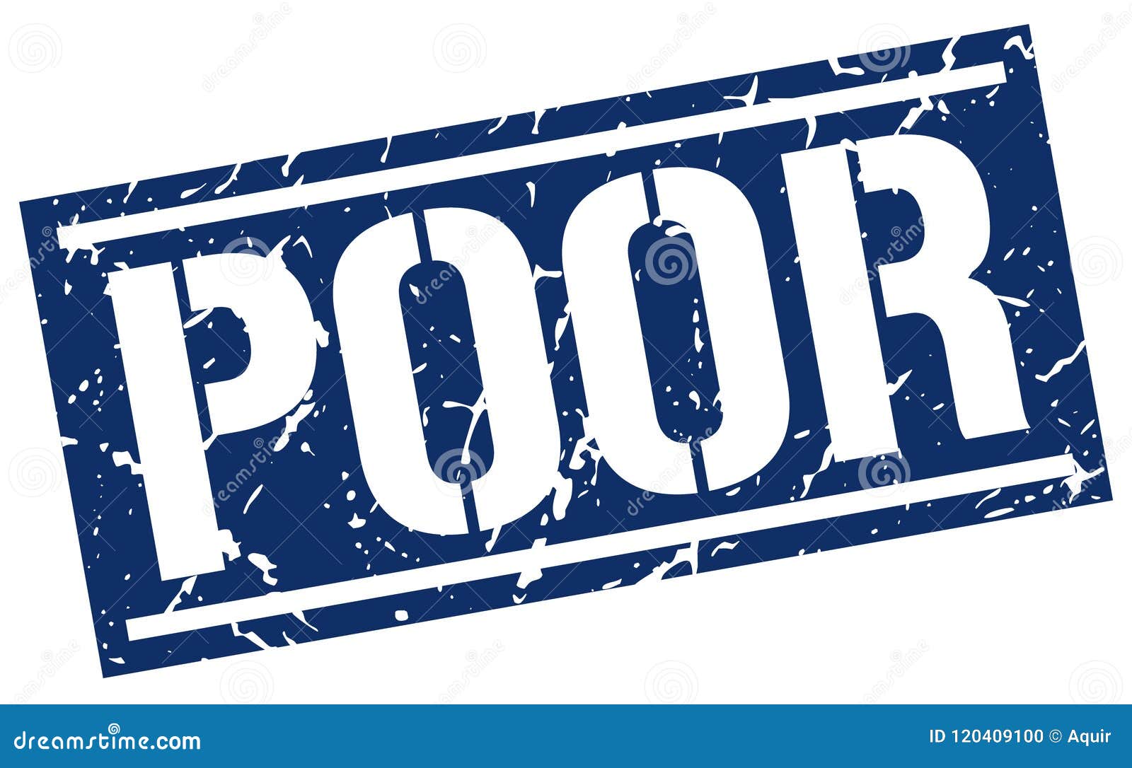 Poor stamp stock vector. Illustration of seal, rubber - 120409100