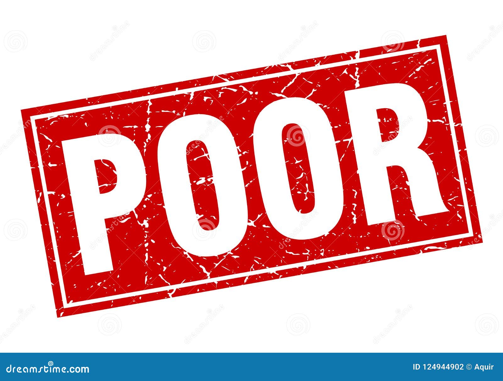 Poor stamp stock vector. Illustration of white, retro - 124944902