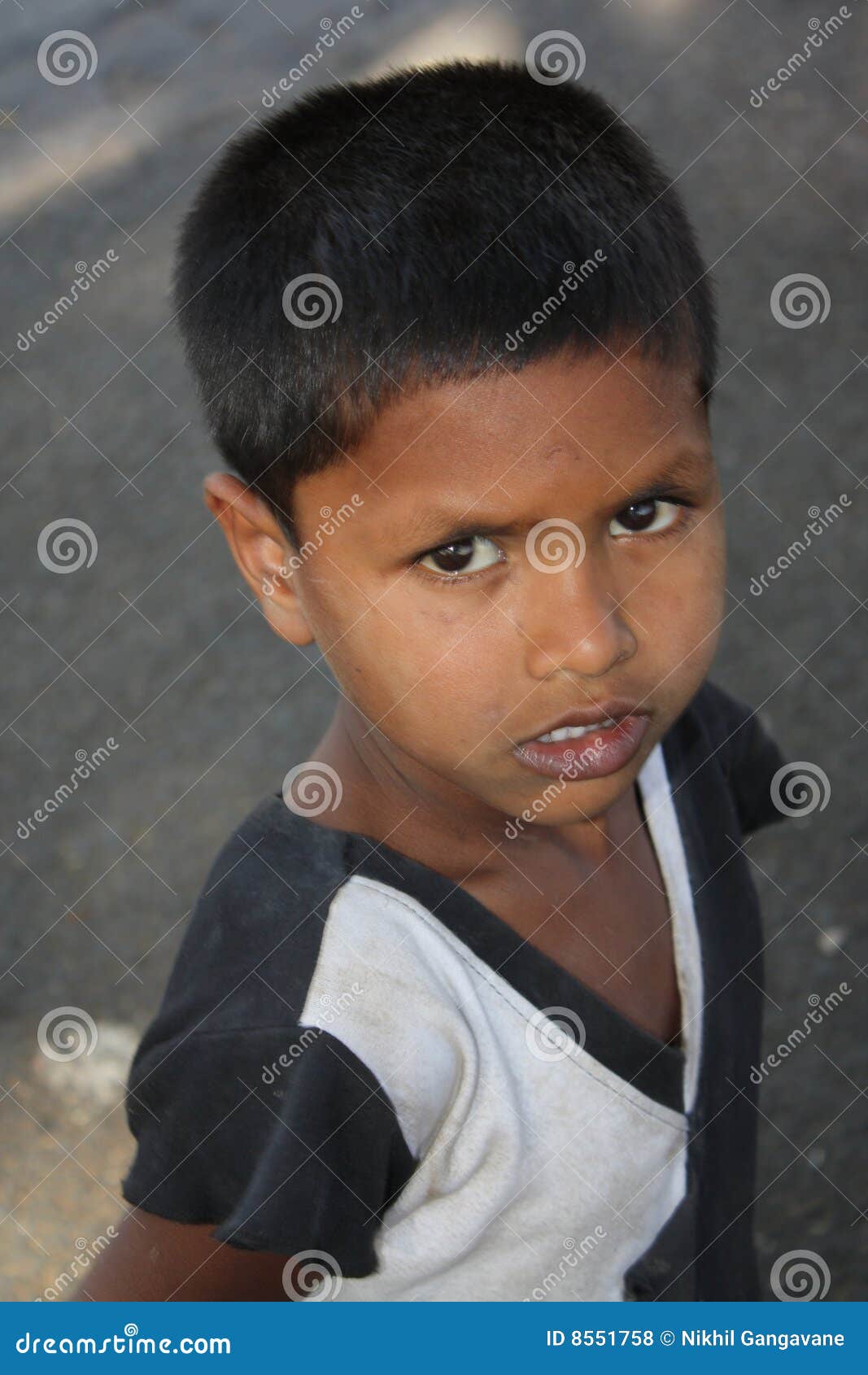 Poor Streetside Boy stock photo. Image of poor, indian - 8551758