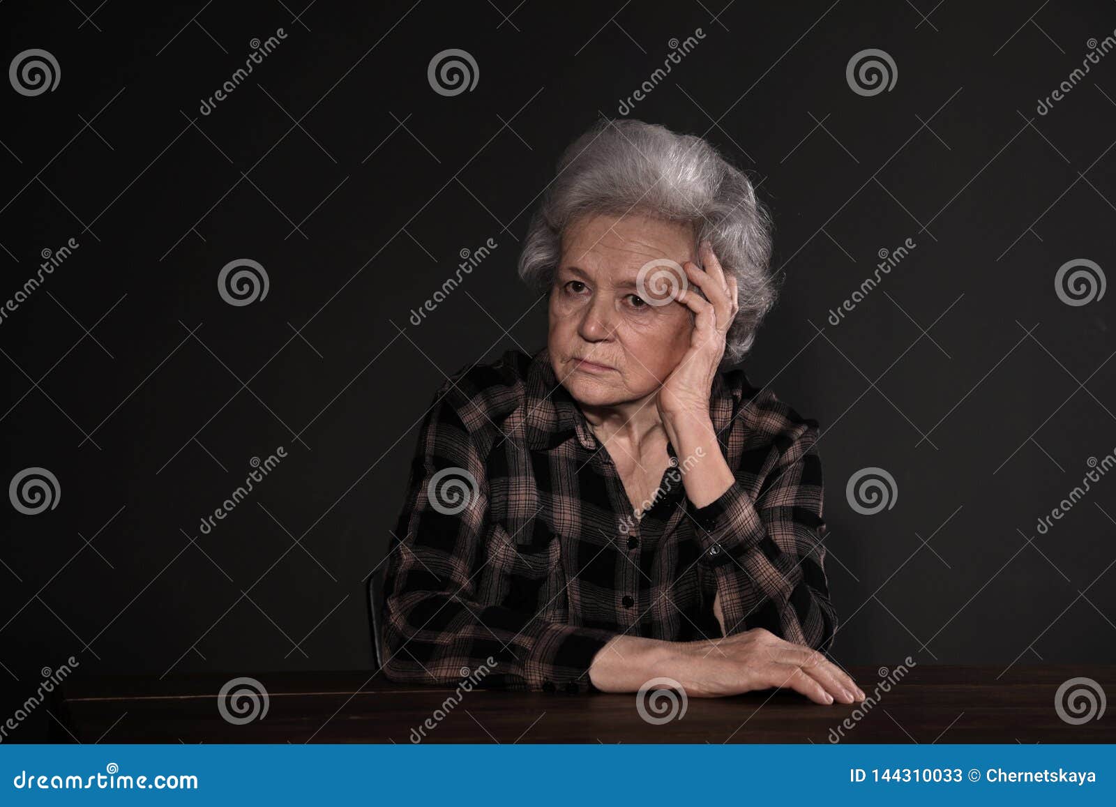 Poor Upset Woman Sitting At Table Stock Image | CartoonDealer.com ...
